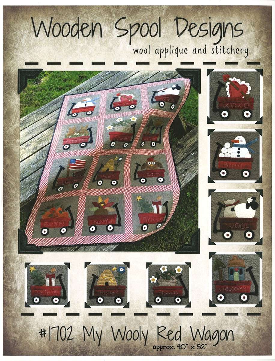 My Wooly Red Wagon Quilt Pattern by Deborah Busby – Keepsake Quilting